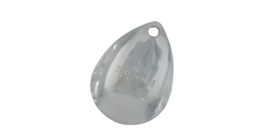 3.5 Colorado Spinner Blades #2 (Flat) by Simon Fishing