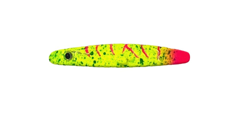 Simon Hot Tails #8 - Glow Toxic Banana. Shop trout lures