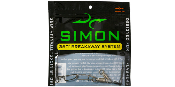 360 Breakaway System for flashers (Titanium) by Simon Fishing