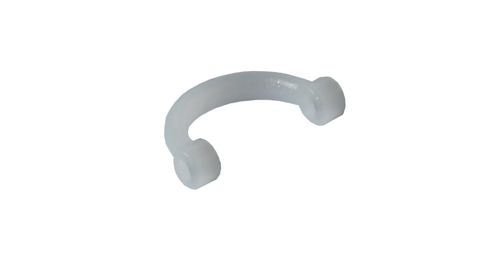 Plastic Spinner Clevis - White (w/ beads) by Simon Fishing